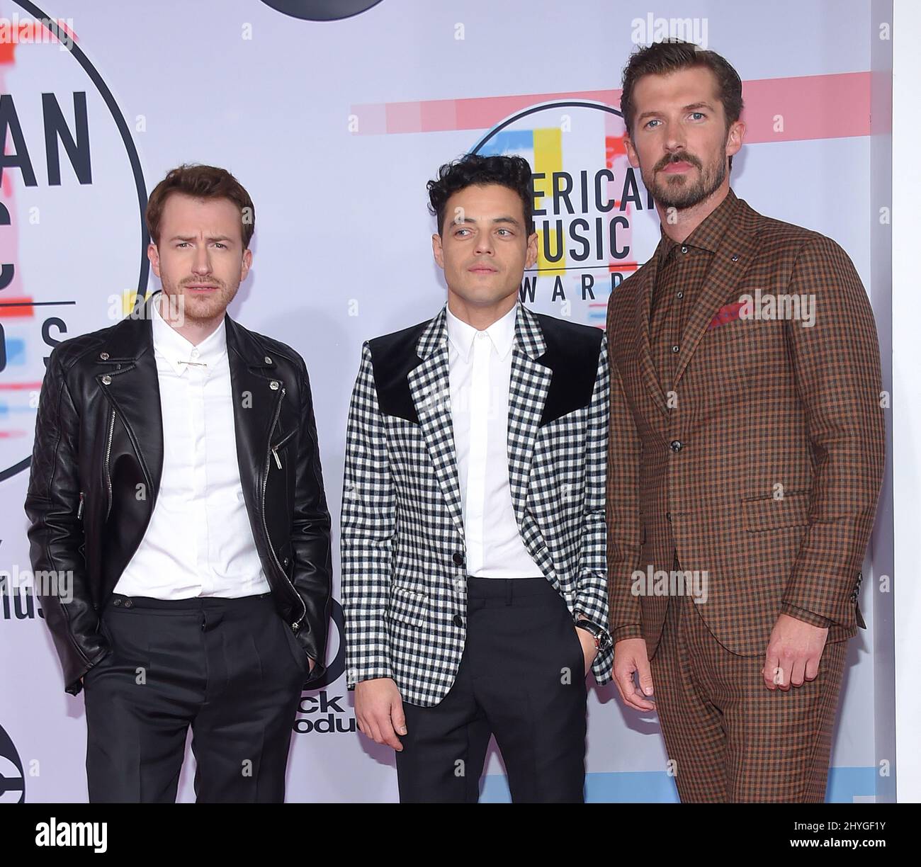 Joseph Mazzello, Rami Malek and Gwilym Lee at the 2018 American Music ...