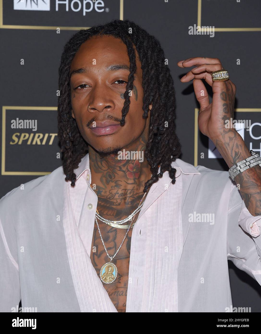 Wiz Khalifa arriving to the City of Hope Gala 2018 at Barker Hanger on ...
