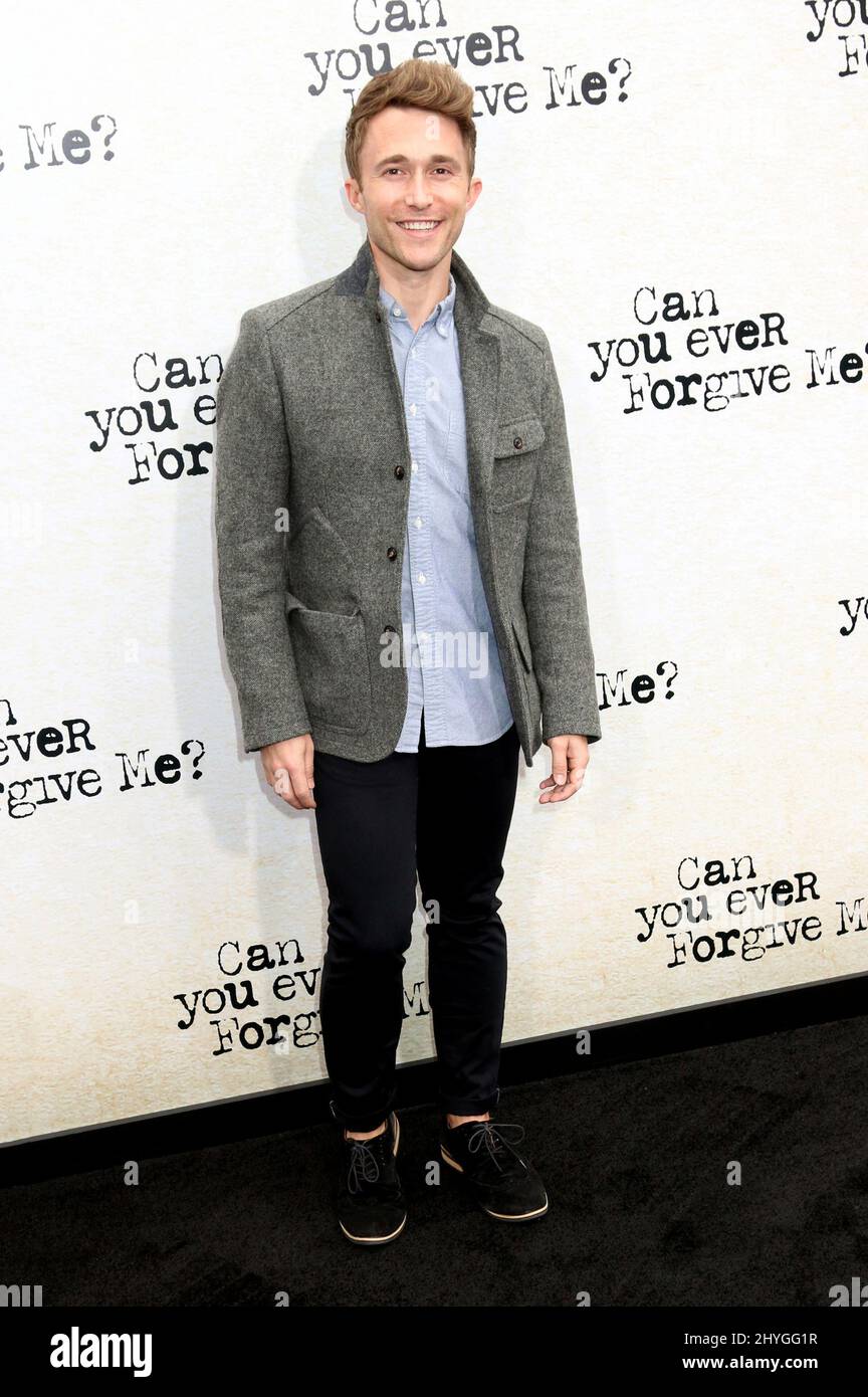 Ben Baur attending the 'Can You Ever Forgive Me?' premiere held at the ...