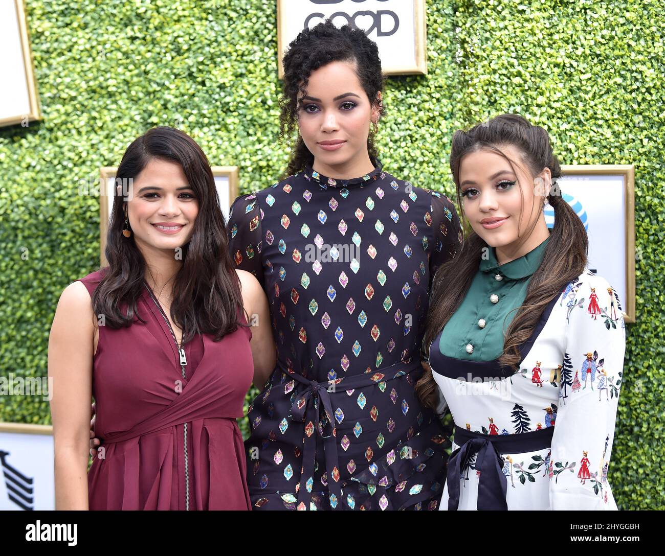 Sarah jeffery melonie diaz madeleine mantock hi-res stock photography ...