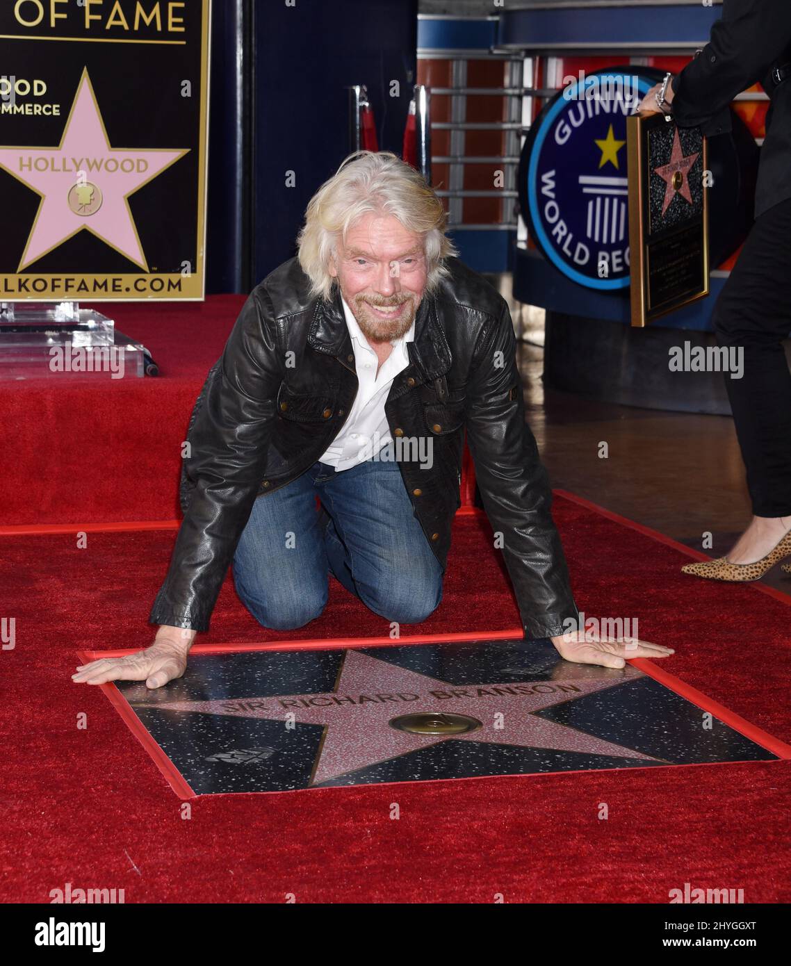 Sir Richard Branson attending the Sir Richard Branson Star Ceremony in ...
