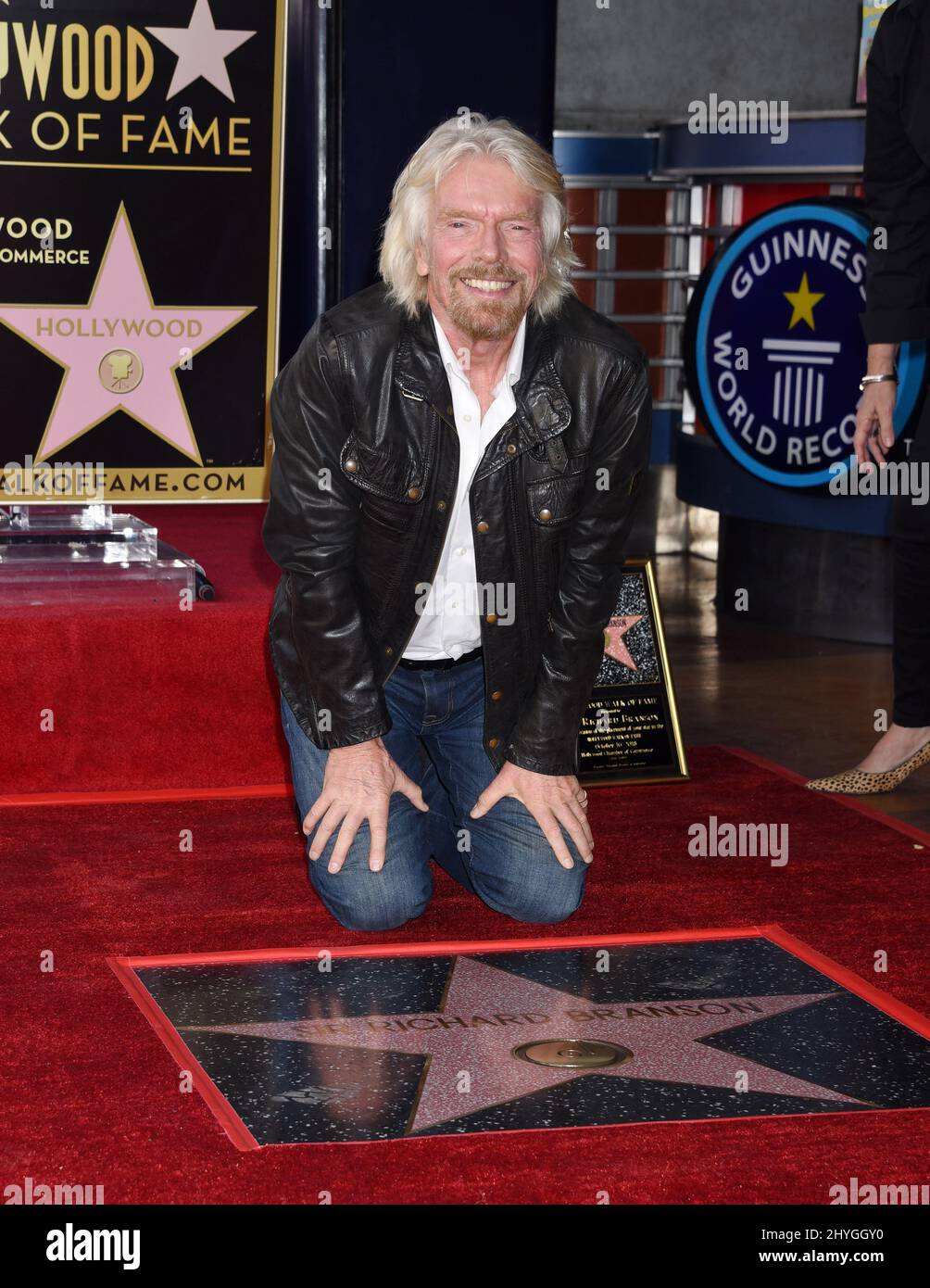 Sir Richard Branson attending the Sir Richard Branson Star Ceremony in ...