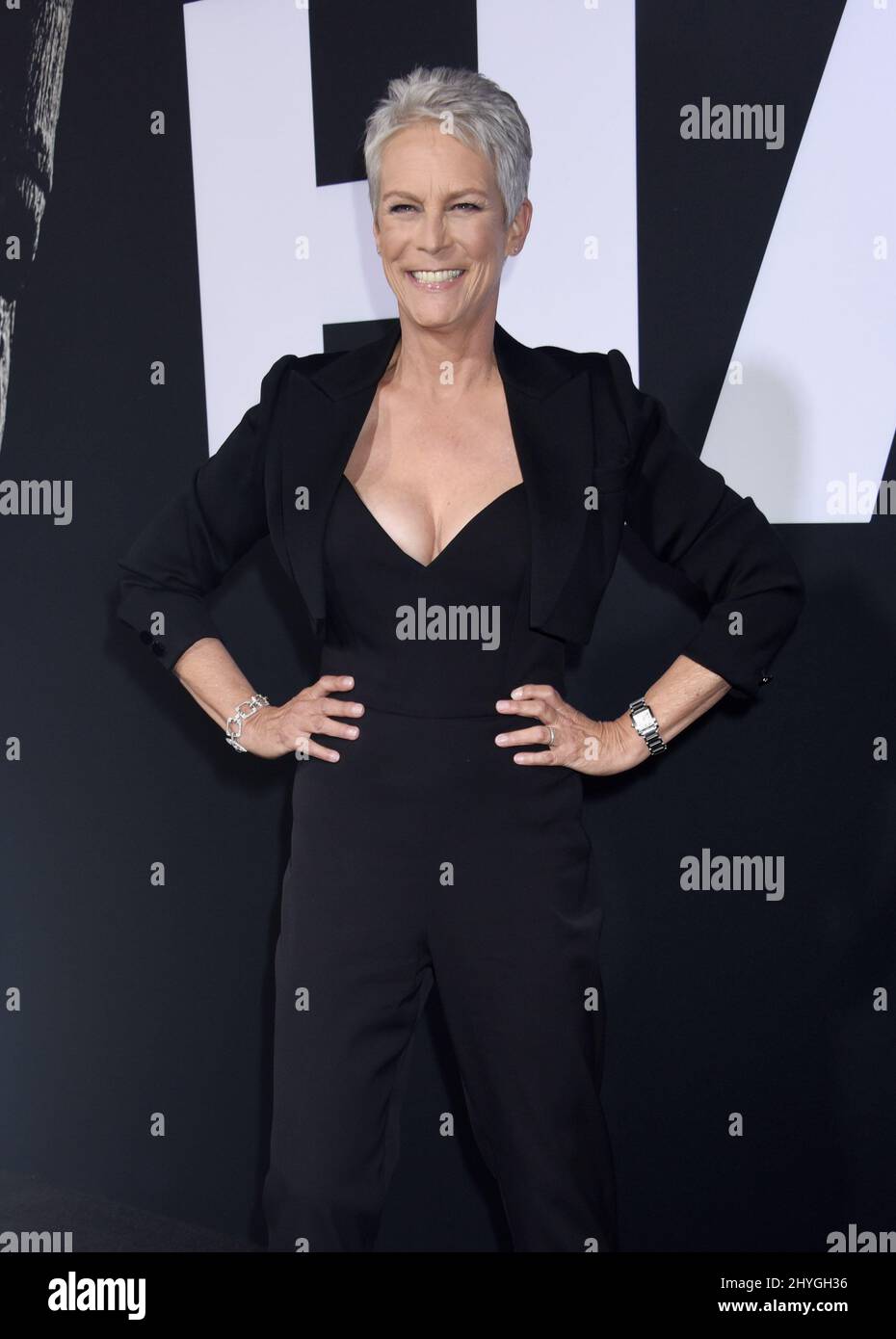Jamie Lee Curtis attending the Halloween Premiere in Los Angeles Stock ...