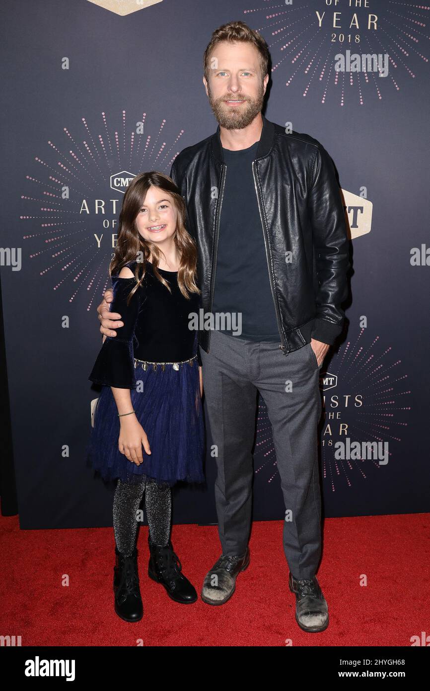 Dierks Bentley and daughter Evelyn attending the CMT Artists of the ...