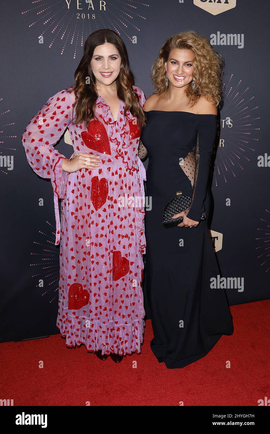 Hillary Scott and Tori Kelly attending the CMT Artists of the Year 2018 ...