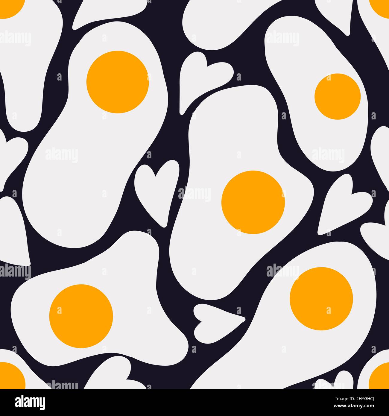 Kids seamless scrambled eggs pattern for fabrics and packaging and ...
