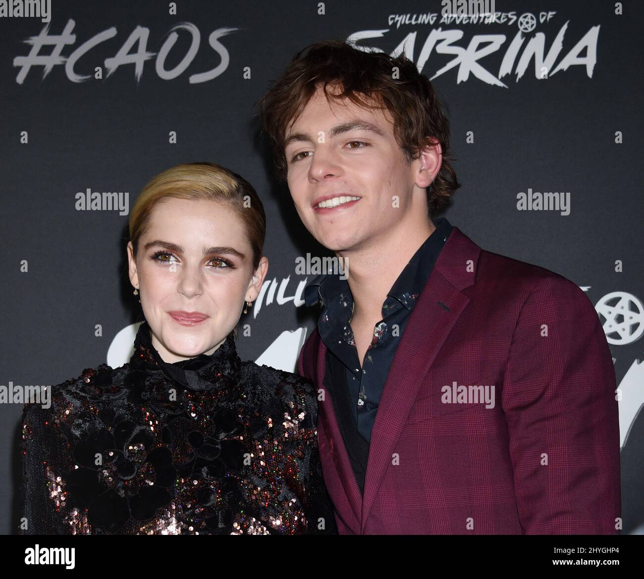 Kiernan Shipka and Ross Lynch at the Netflix's 'Chilling Adventures Of ...