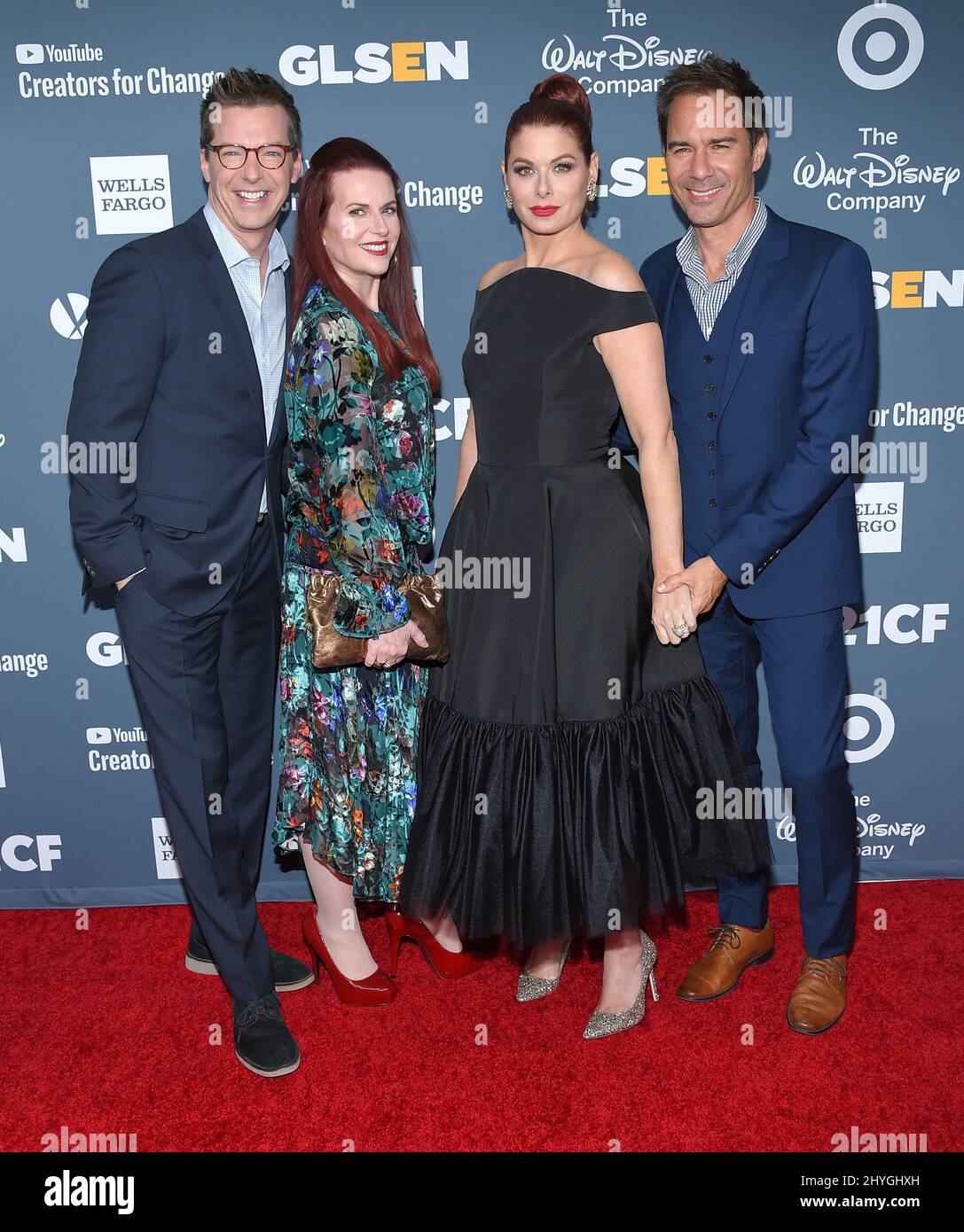 Sean Hayes, Megan Mullally Debra Messing and Eric McCormack arriving to ...