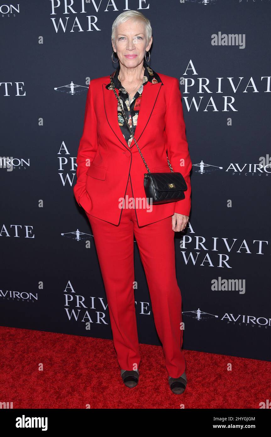 Annie Lennox at "A Private War" Los Angeles premiere held at the Samuel ...