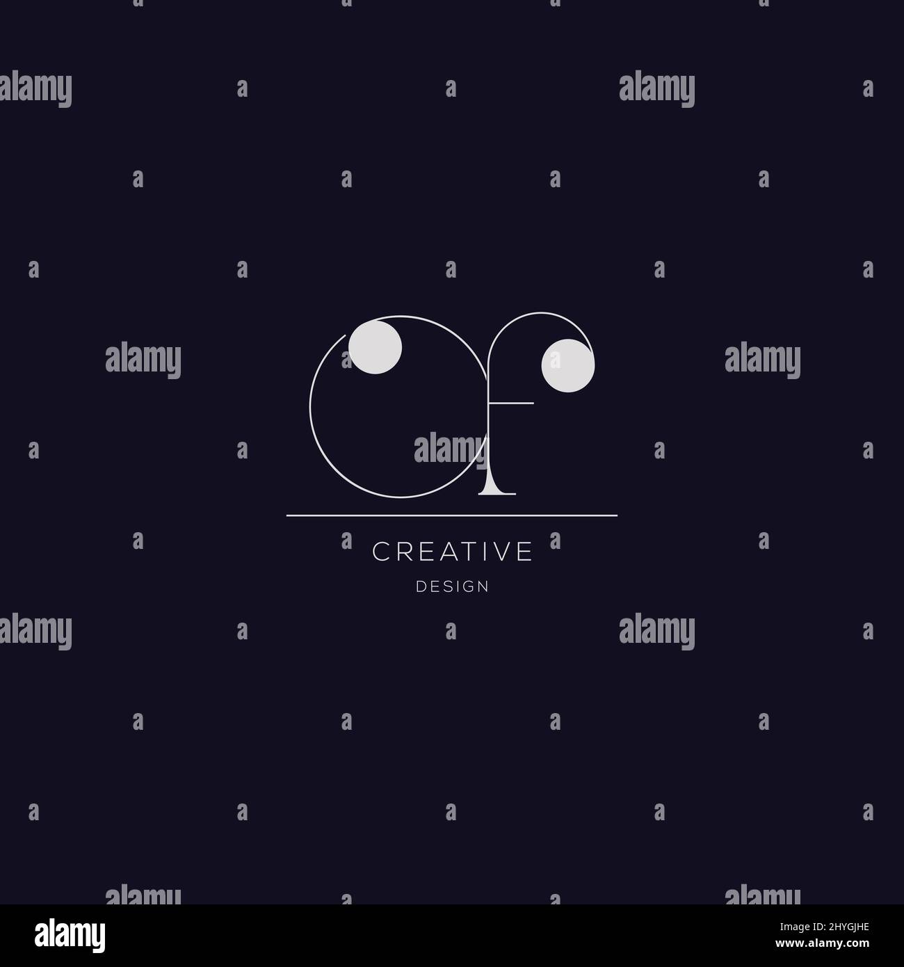 Creative alphabet letter icon logo OF Stock Vector Image & Art - Alamy