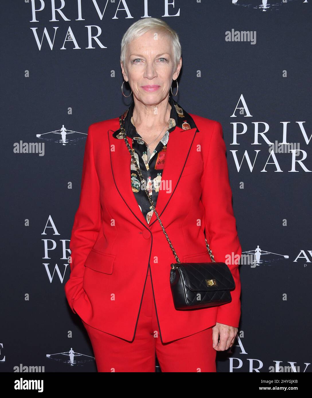 Annie Lennox at "A Private War" Los Angeles premiere held at the Samuel ...