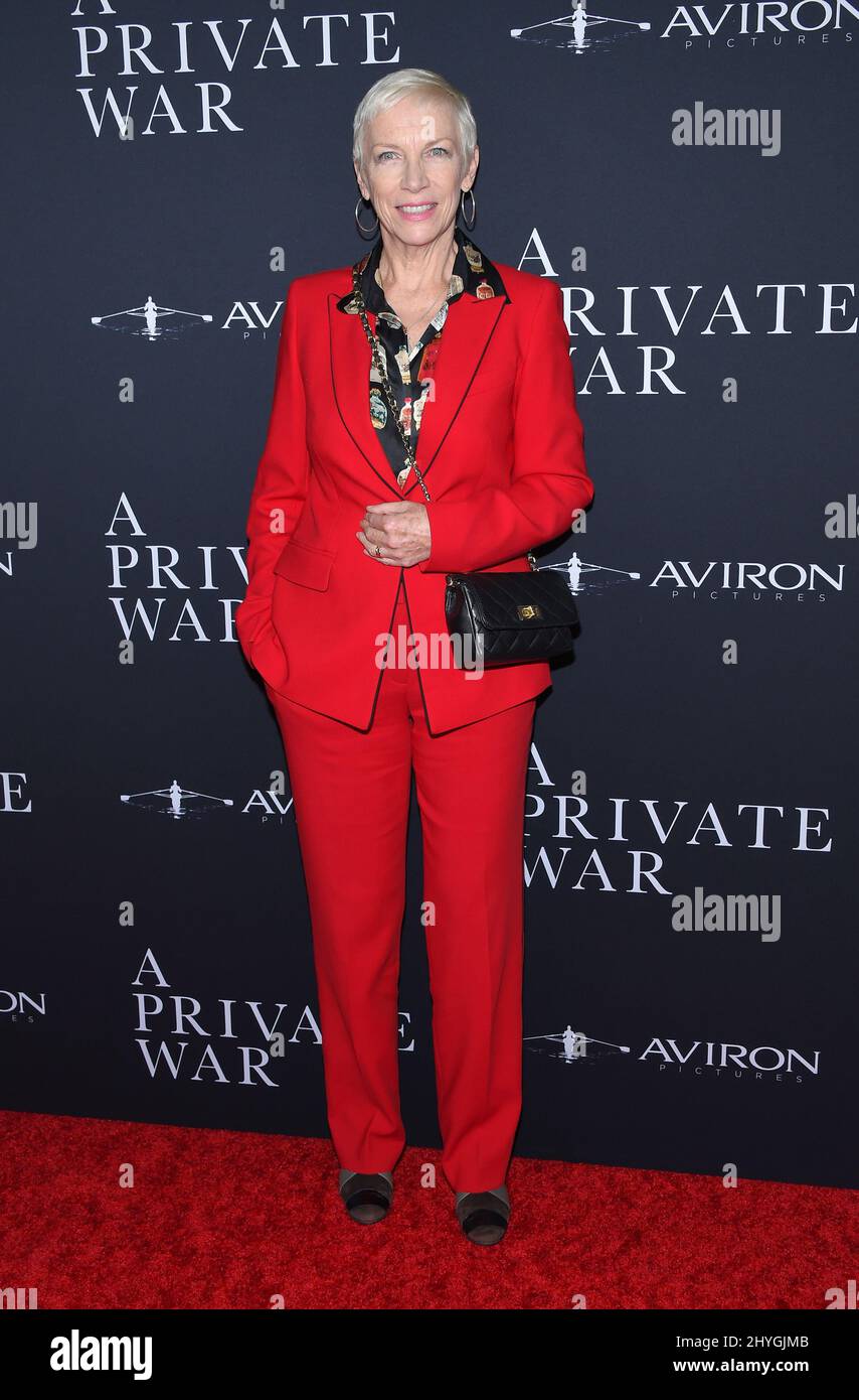 Annie Lennox at "A Private War" Los Angeles premiere held at the Samuel ...