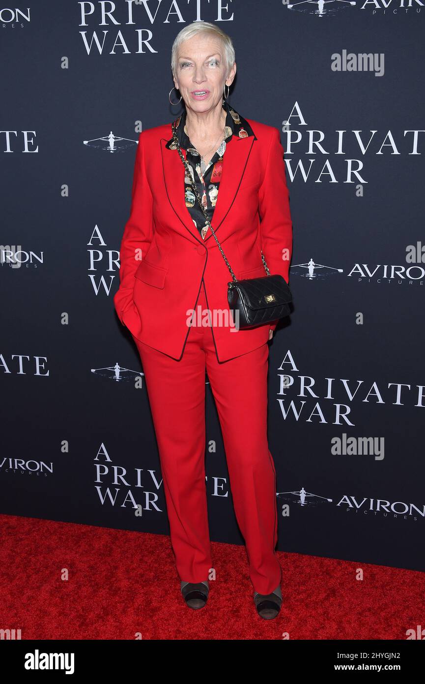 Annie Lennox at "A Private War" Los Angeles premiere held at the Samuel ...