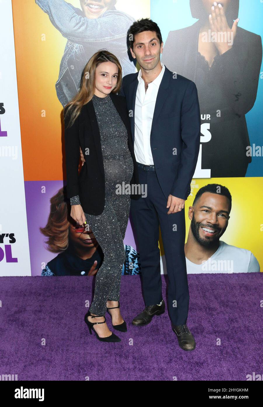 Nev Schulman & wife Laura Perlongo attending the 'Nobody's Fool' World ...
