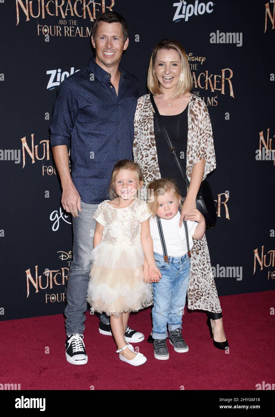 Beverley Mitchell, Michael Cameron, Kenzie Cameron and Hutton Cameron ...