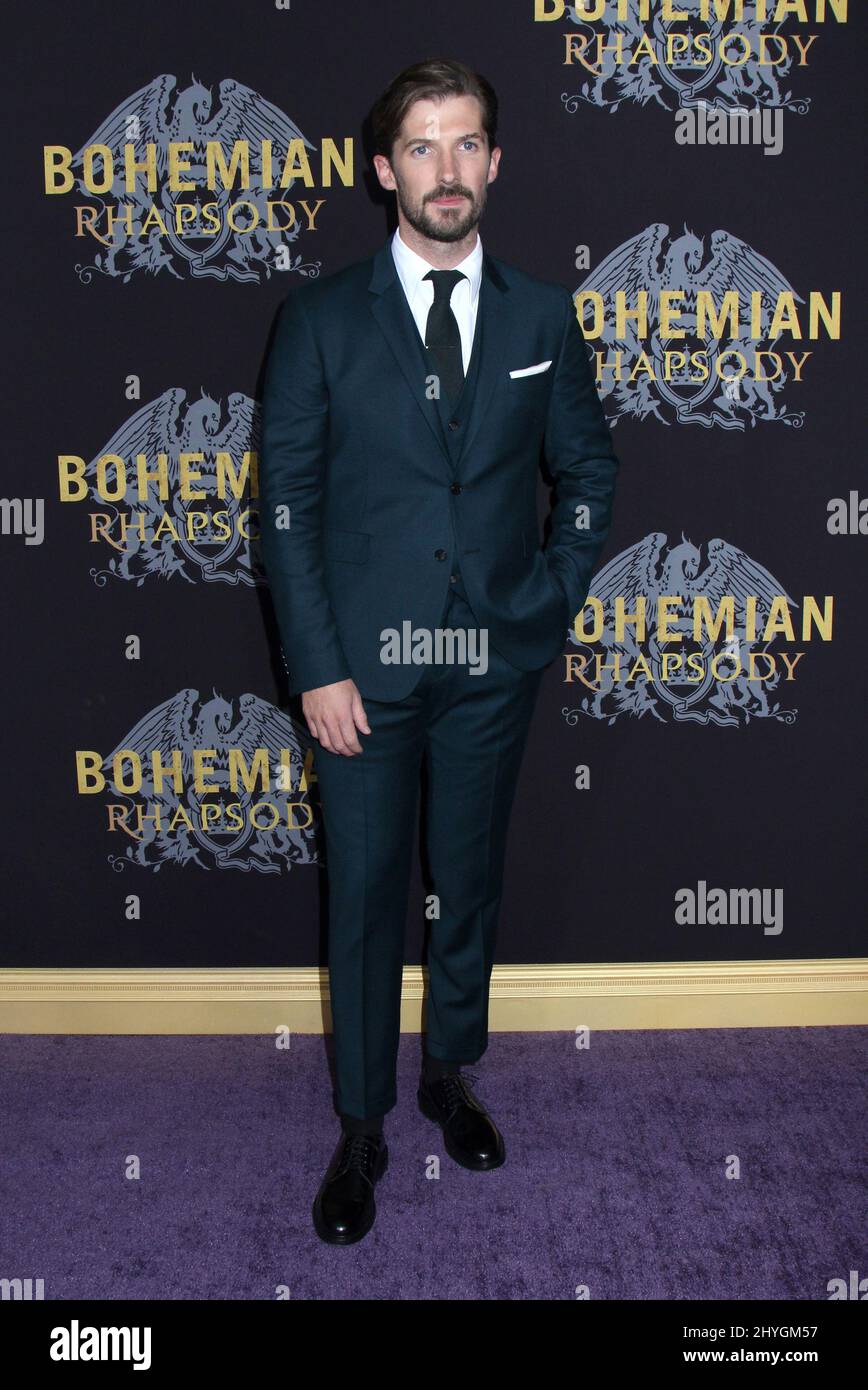 Gwilym Lee attending the Bohemian Rhapsody New York Premiere at the The ...