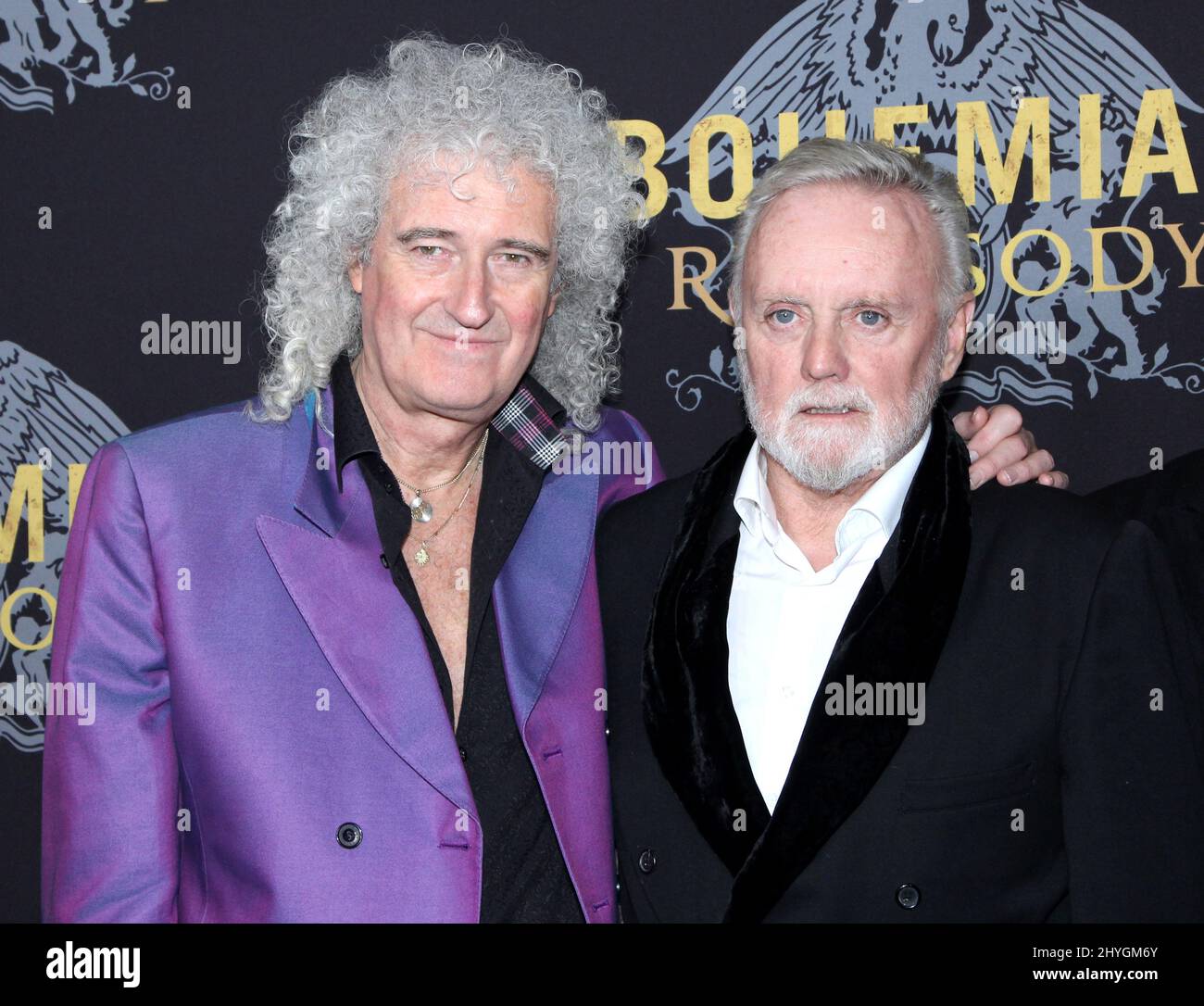 Brian May & Roger Taylor attending the Bohemian Rhapsody New York ...