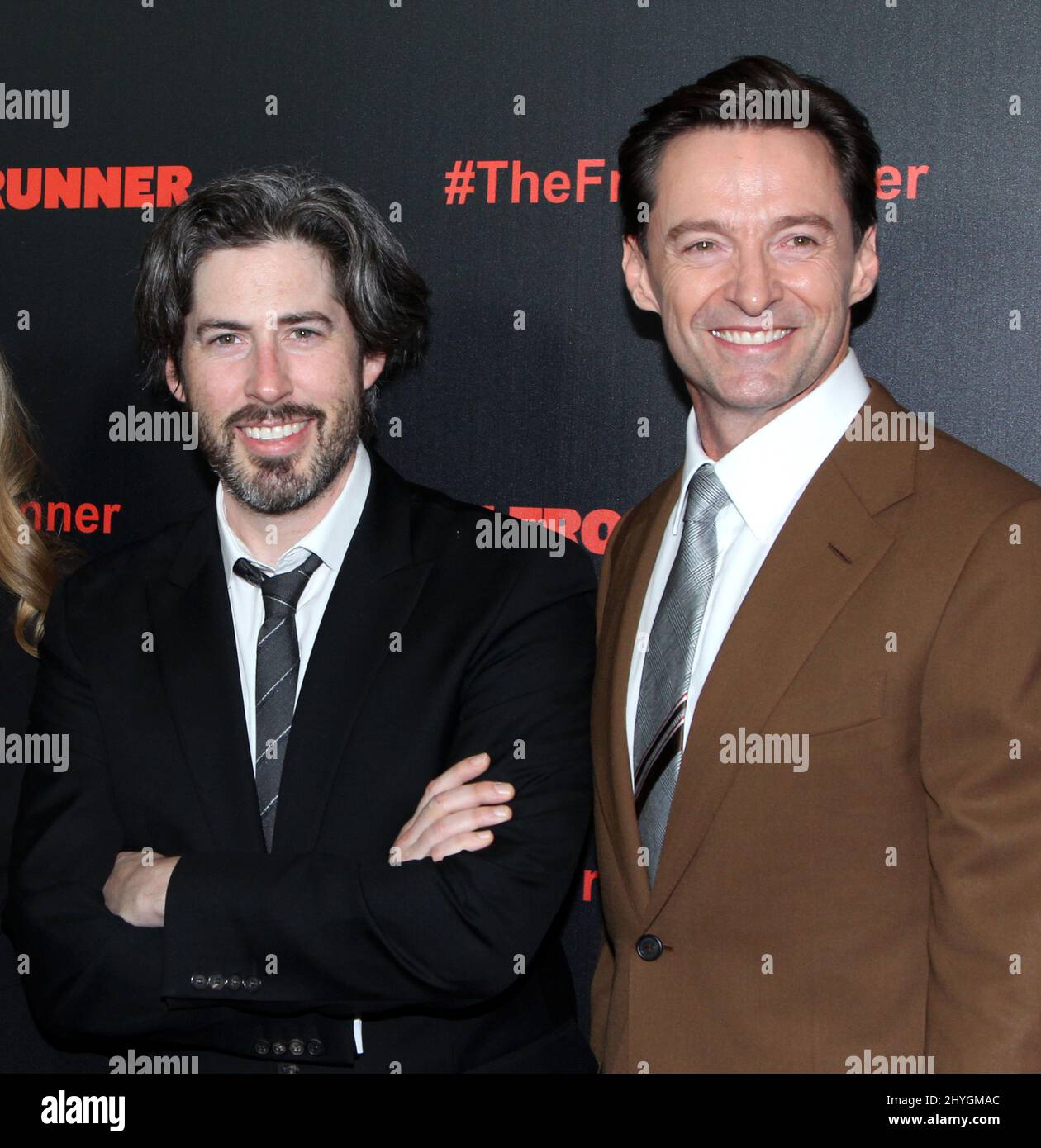 Jason Reitman & Hugh Jackman attending The Front Runner New York ...