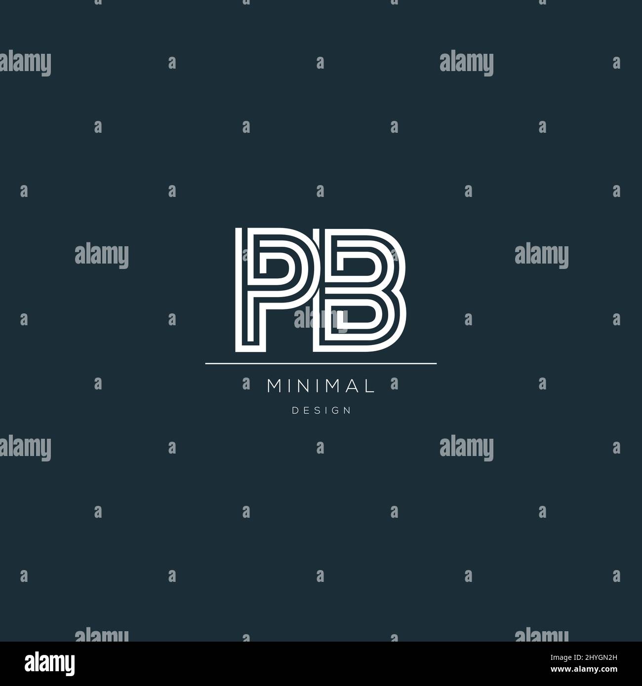 Minimal PB initial based icon logo Stock Vector Image & Art - Alamy