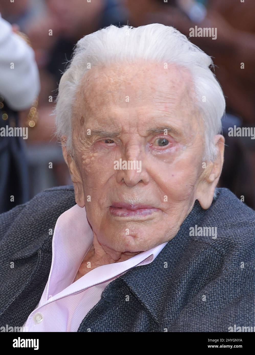 Kirk Douglas at the Walk of Fame ceremony honoring Michael Douglas with ...