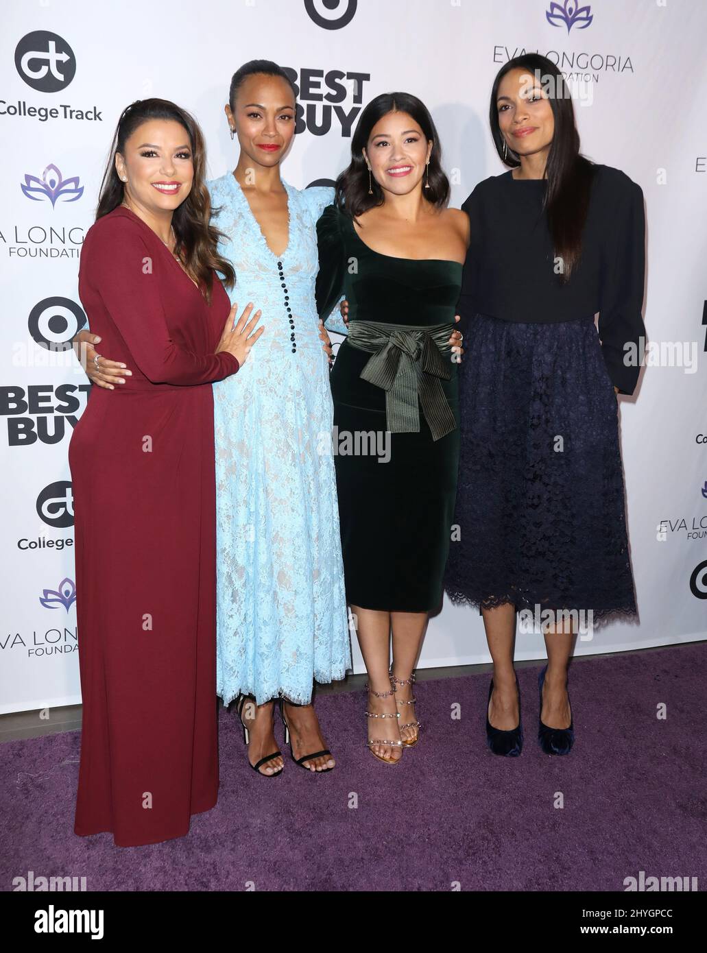 Eva Longoria, Zoe Saldana, Gina Rodriguez and Rosario Dawson attending ...