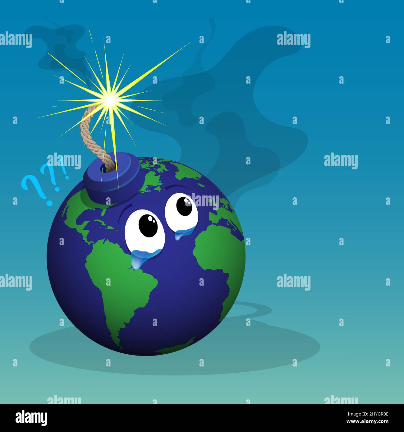 Earth cable concept Stock Vector Images - Alamy