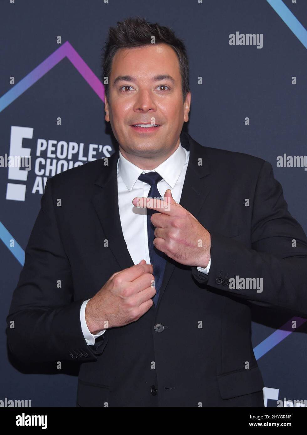 Jimmy Fallon arriving for the 2018 E! People's Choice Awards held at ...
