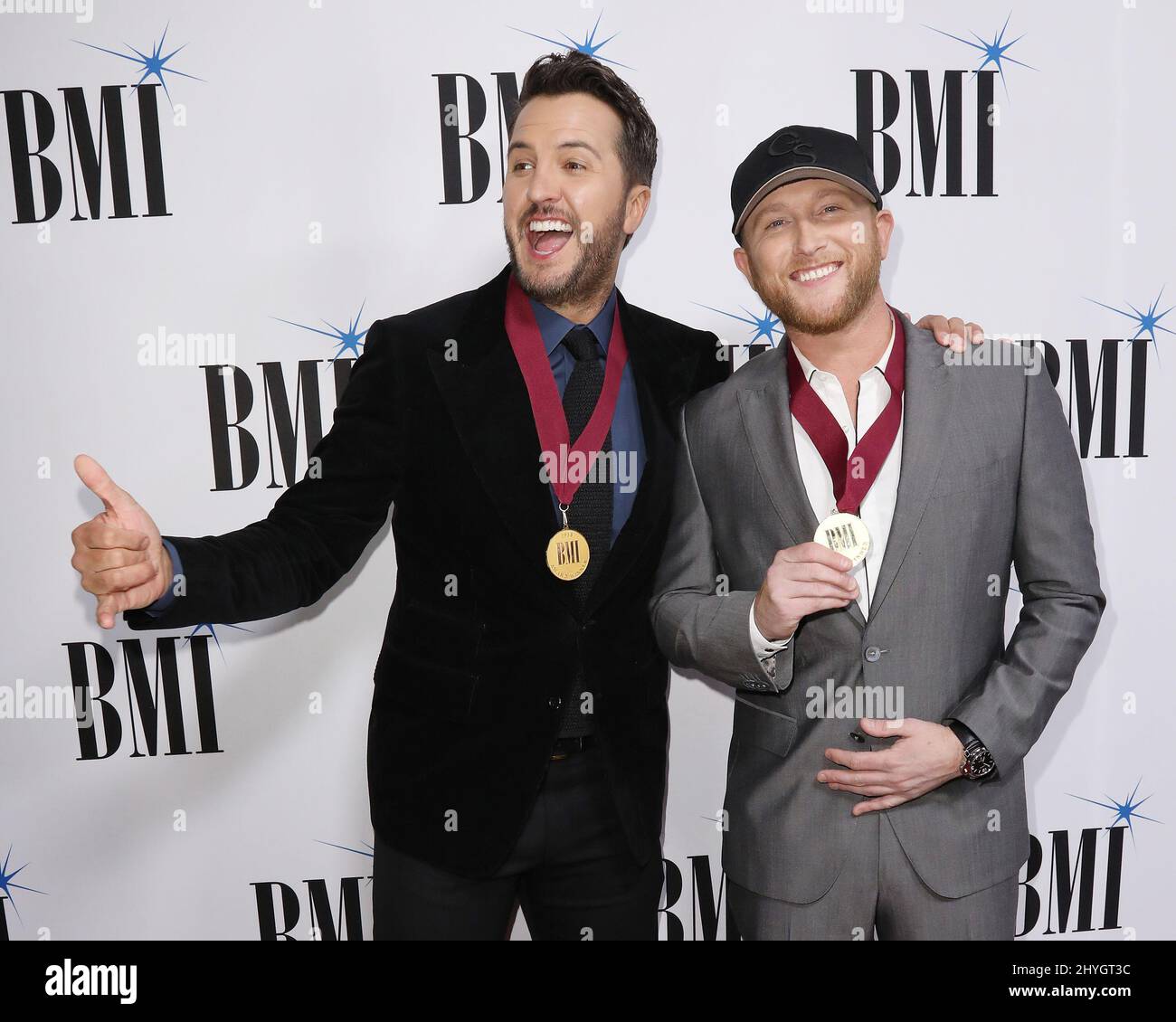 Luke Bryan and Cole Swindell at the BMI Country Awards 2018 held at the ...