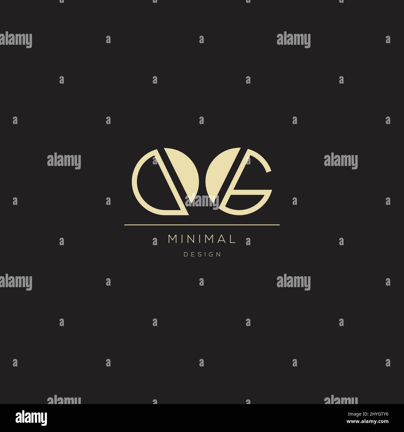 Monogram icon logo QG Stock Vector Image & Art - Alamy