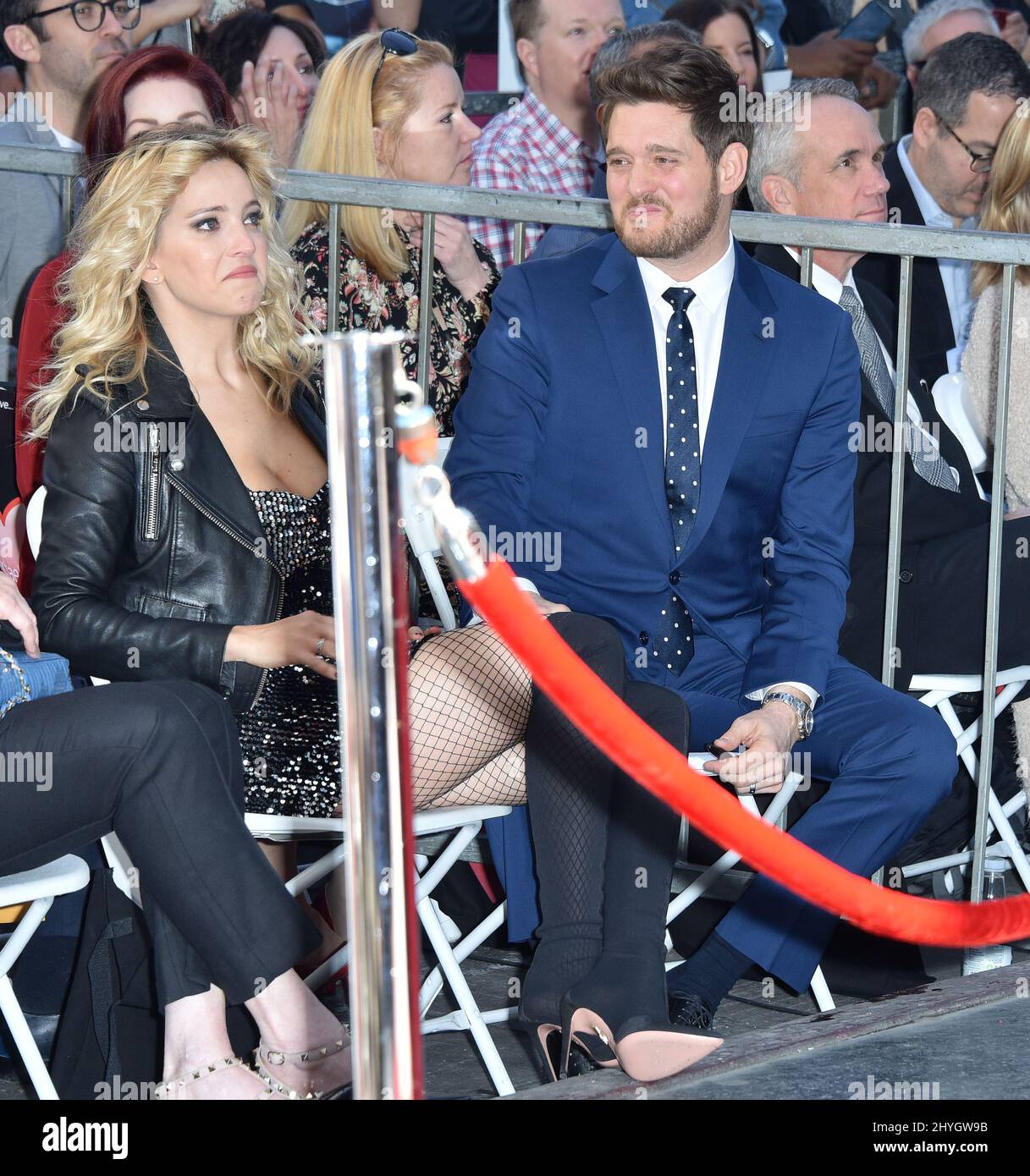 Michael Buble and wife Luisana Lopilato at Michael Buble's Hollywood ...
