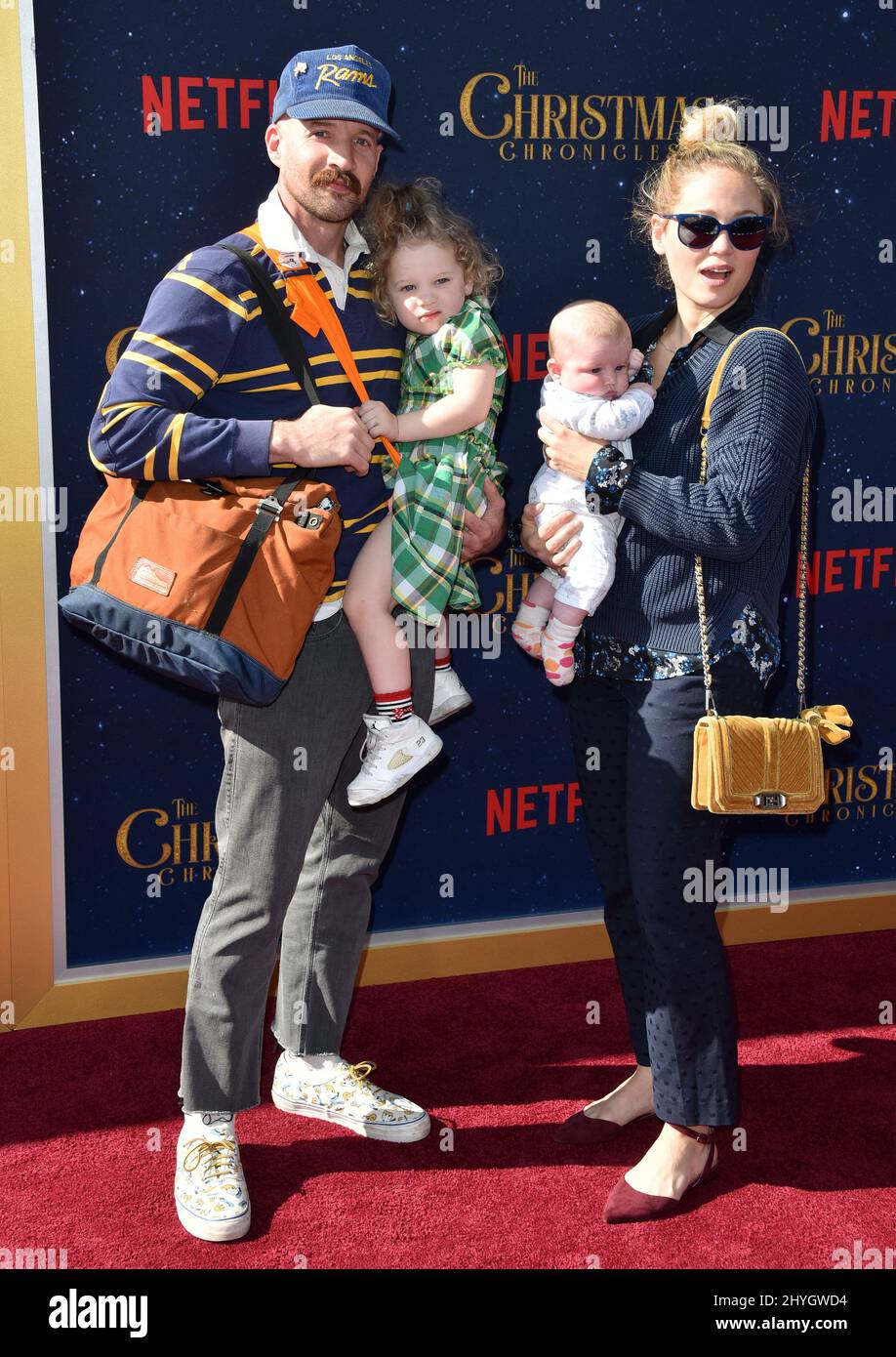 Erika Christensen and Cole Maness at The Christmas Chronicles World ...