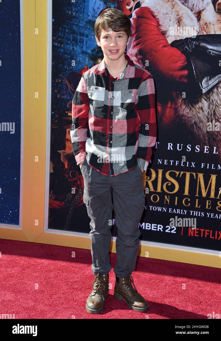Gabriel Bateman at The Christmas Chronicles World Premiere held at ...