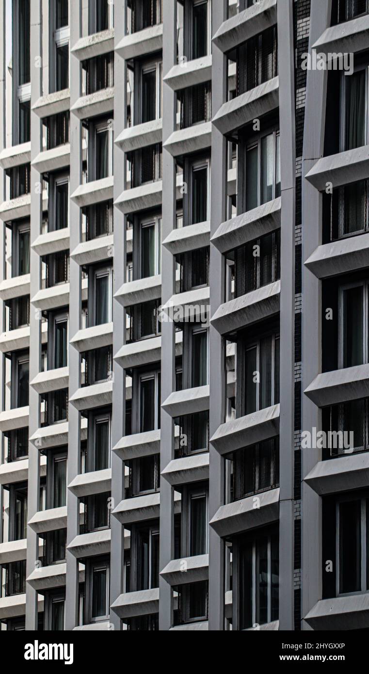 Modern architectural structure with abstract design Stock Photo - Alamy