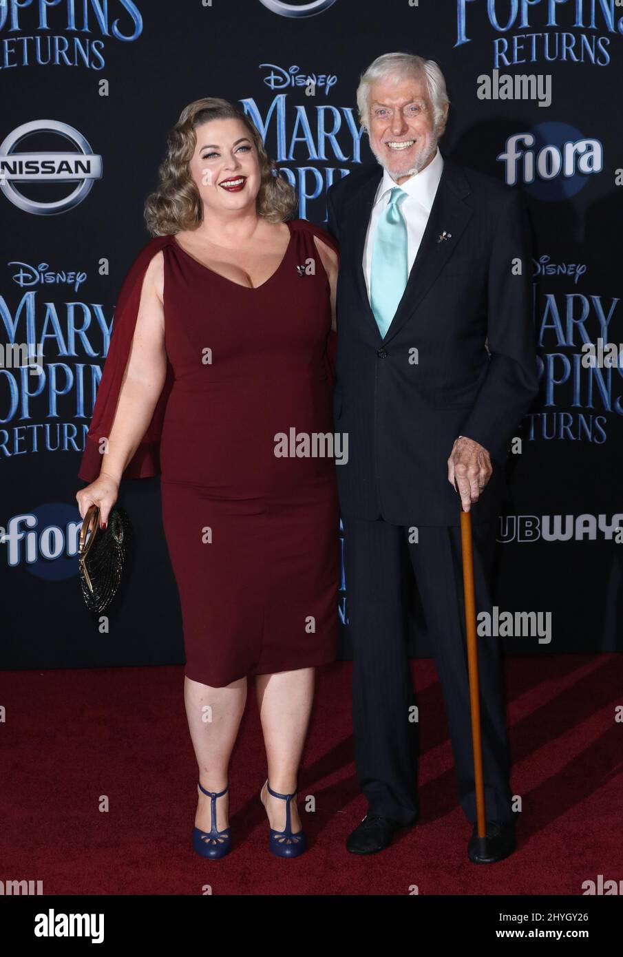 Arlene Silver and Dick Van Dyke attending the World Premiere of Mary ...
