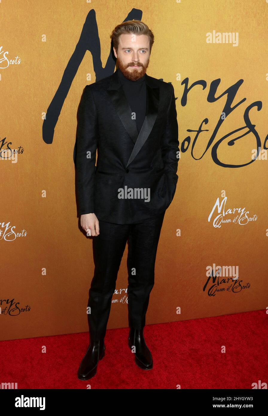 Jack Lowden attends the 'Mary Queen of Scots' New York Premiere held at ...