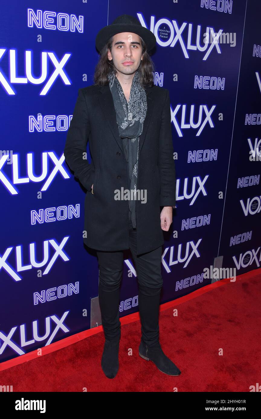 Nick Simmons at the premiere of "Vox Lux'" held at the ArcLight Cinemas ...