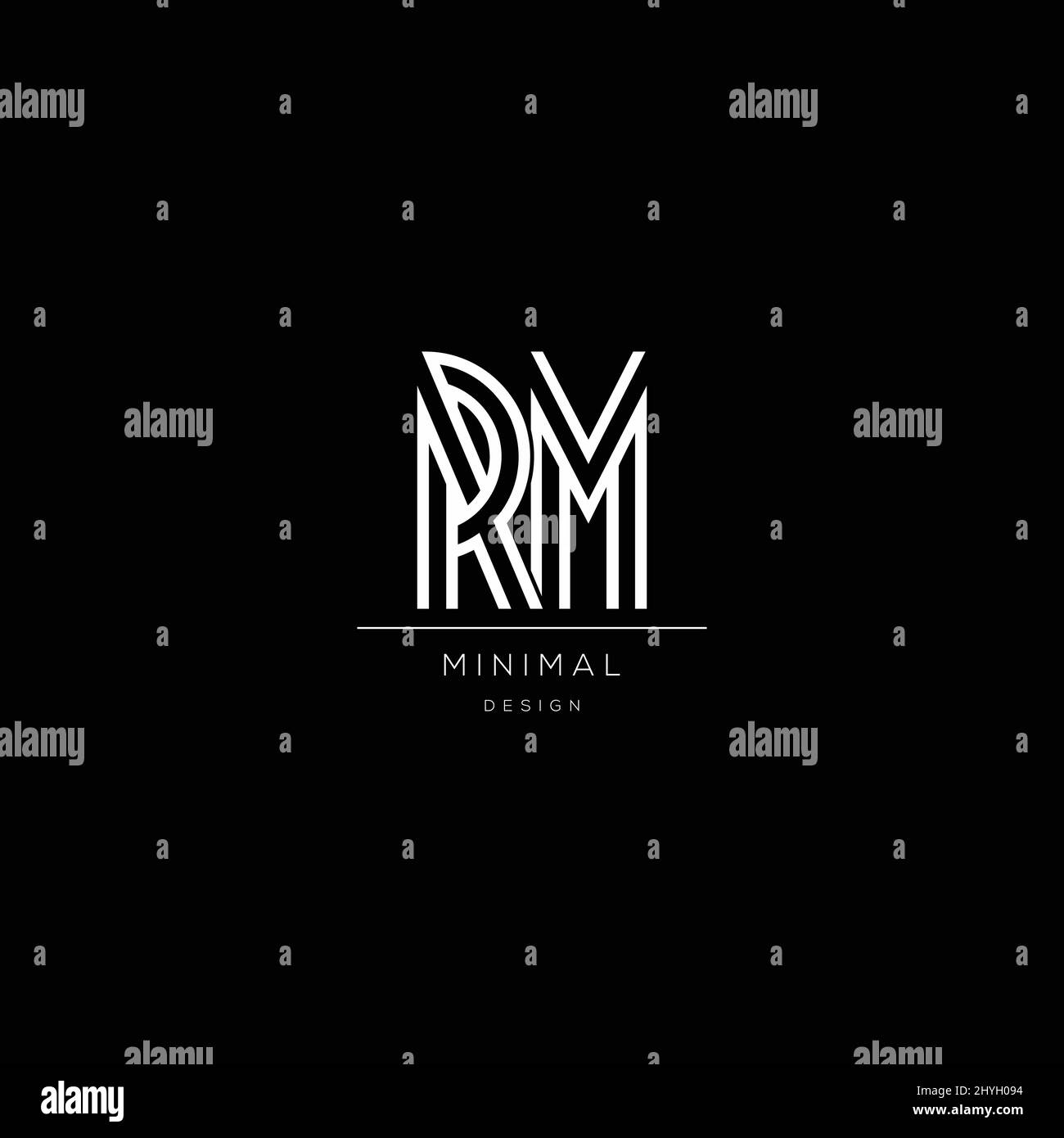 RM business type logo vector, initial concept icon logo Stock Vector ...