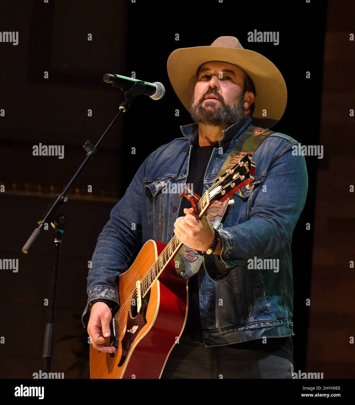 David Tolliver from Halfway To Hazard onstage at the Nashville House ...