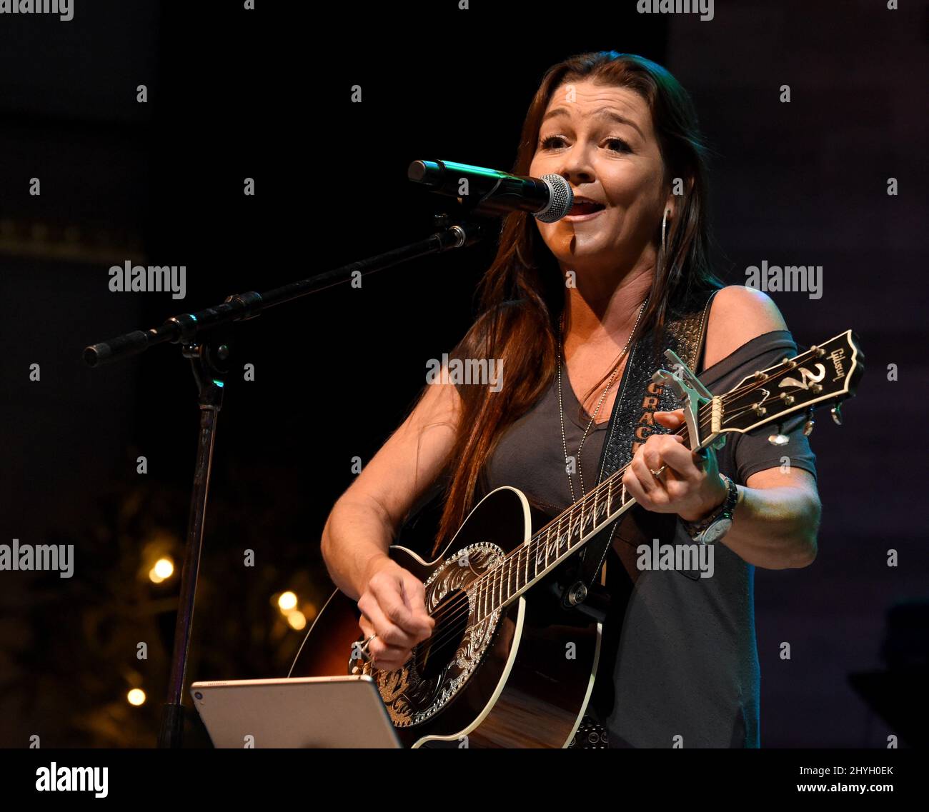 Gretchen Wilson onstage at the Nashville House Concerts held at the ...