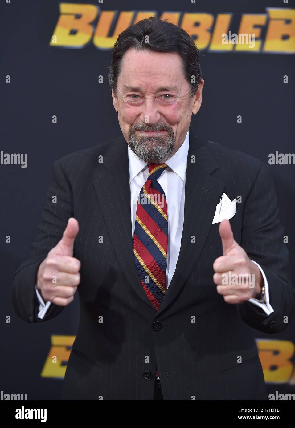 Peter Cullen arriving for the Bumblebee World Premiere held at the TCL ...