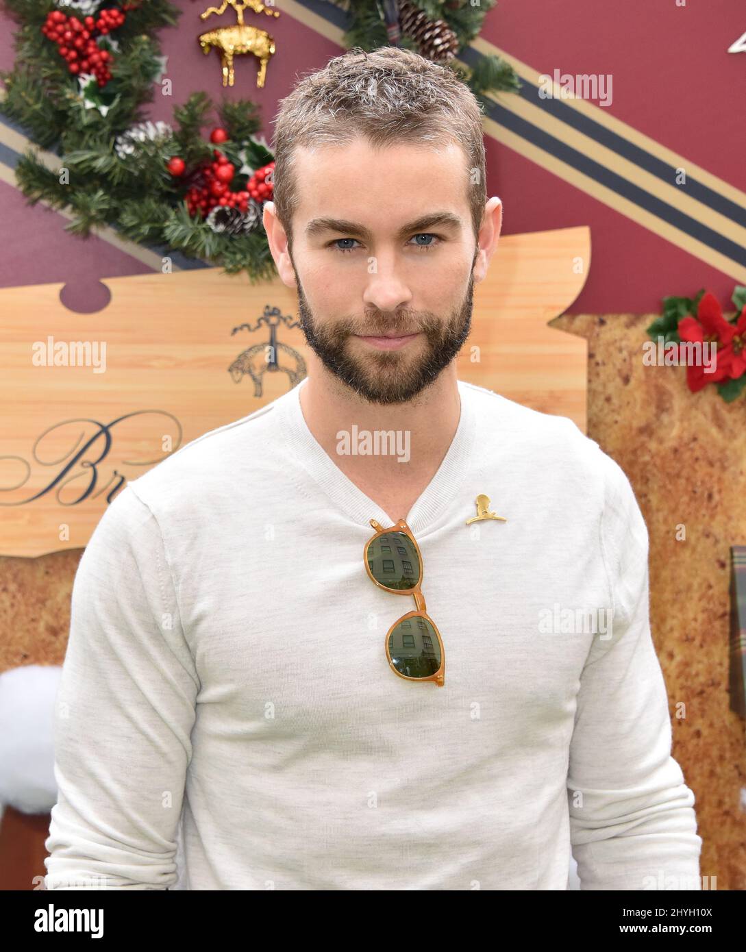Chace Crawford arriving for the Brooks Brothers x St. Jude Holiday ...