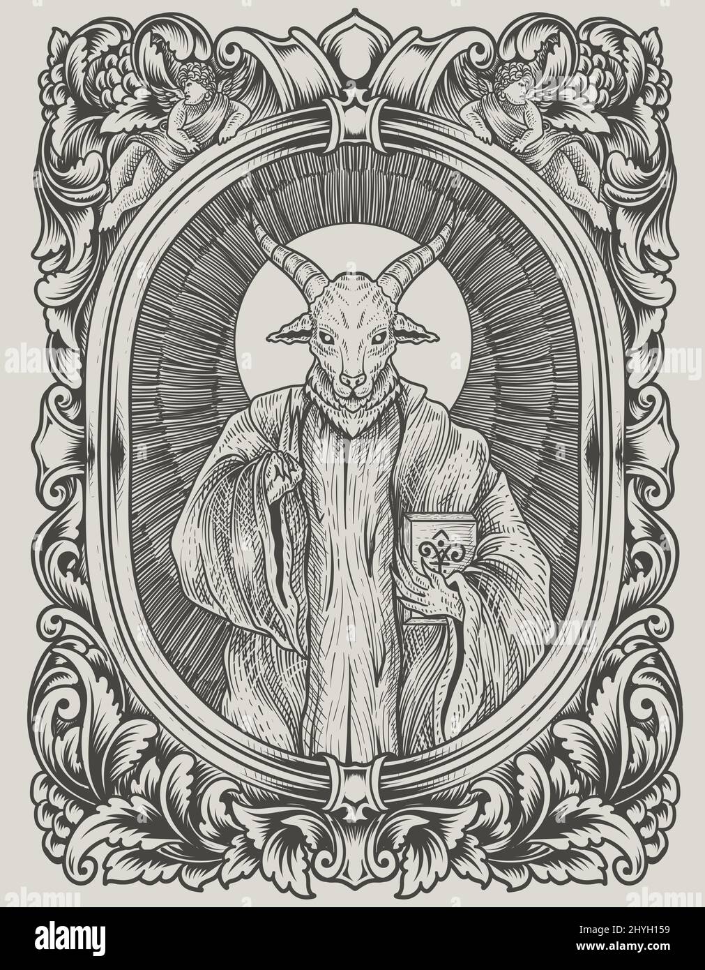 Baphomet vector vectors Stock Vector Images - Alamy