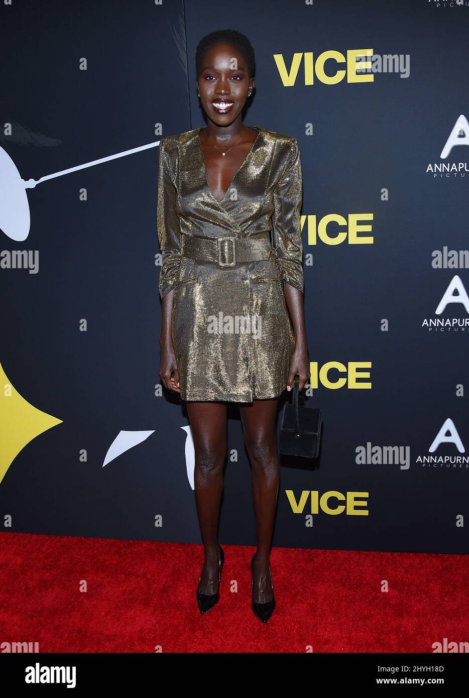 Kuoth Wiel at the world premiere of "VICE'" held at the Academy of ...