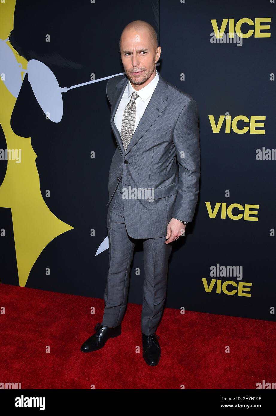 Sam Rockwell at the world premiere of "VICE'" held at the Academy of ...