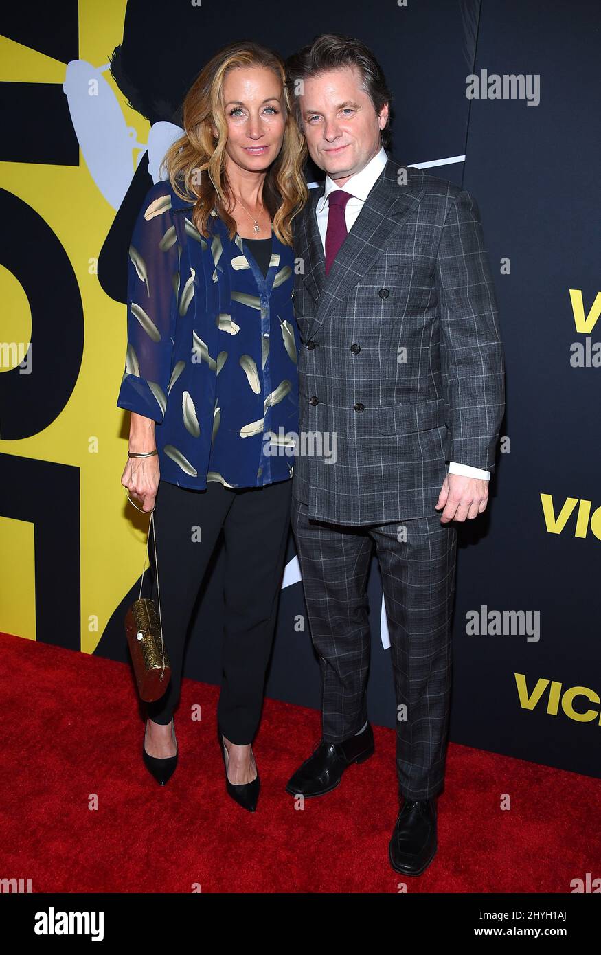 Shea Whigham and Christine Whigham at the world premiere of "VICE ...