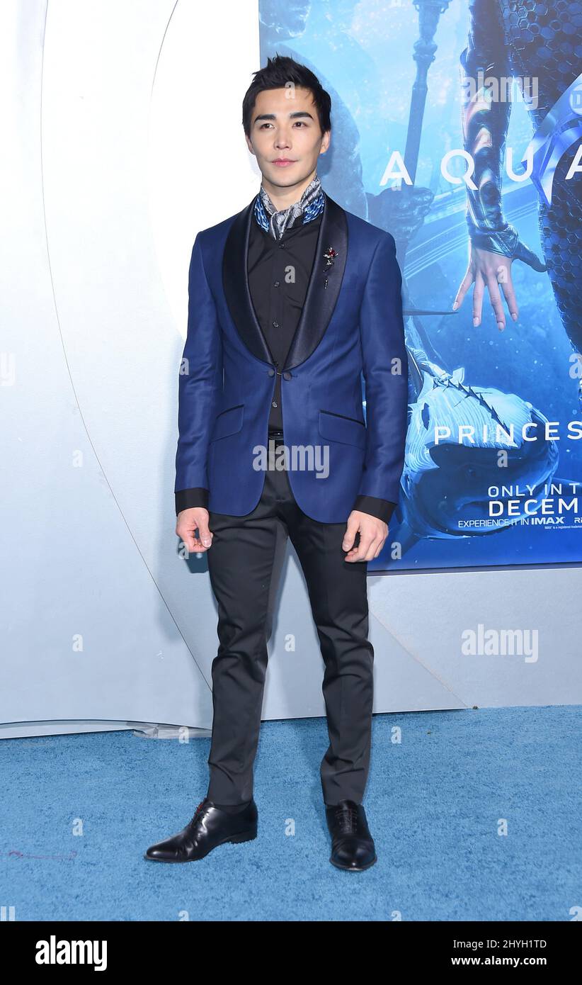 Ludi Lin attending the premiere of Warner Bros. Pictures' 'Aquaman' at ...