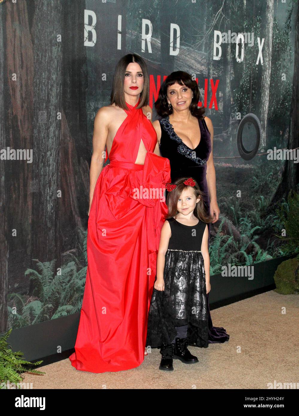Sandra Bullock, Susanne Bier & Vivien Lyra Blair attending 'Bird Box ...