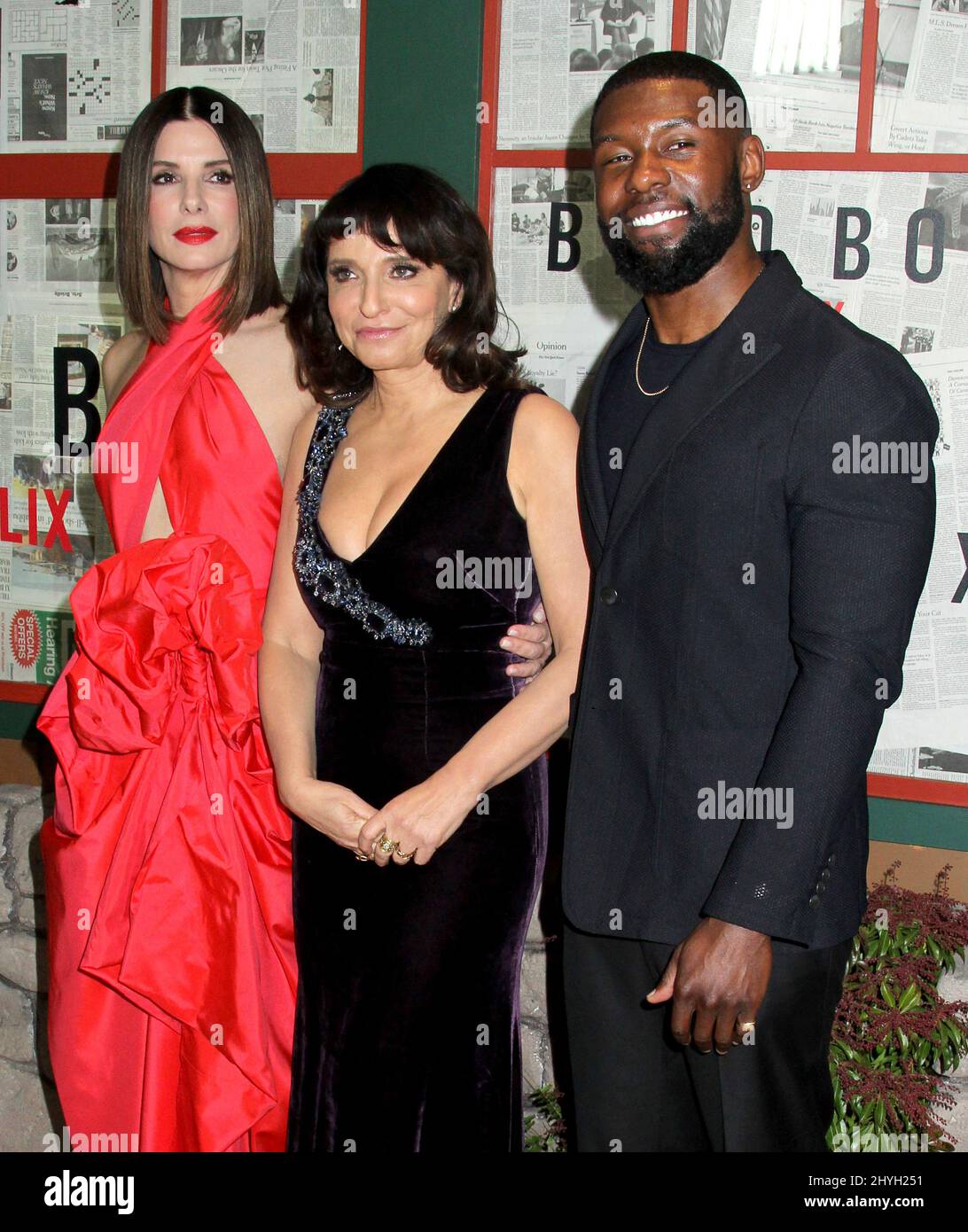 Sandra Bullock, Susanne Bier & Trevantes Rhodes attending 'Bird Box ...