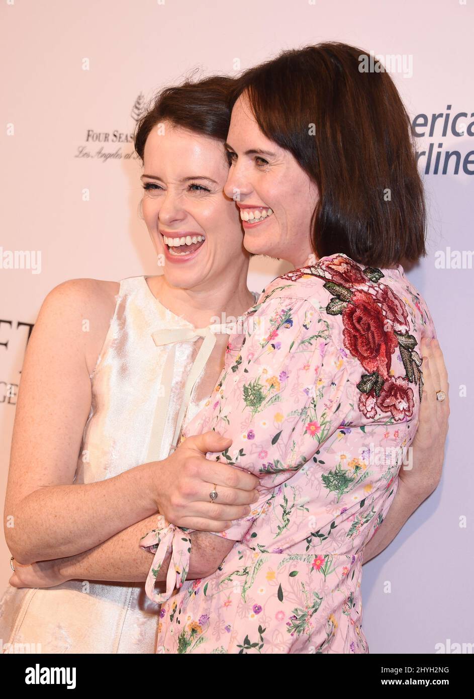 Claire Foy and Gemma Foy arrives at the BAFTA Los Angeles Tea Party ...