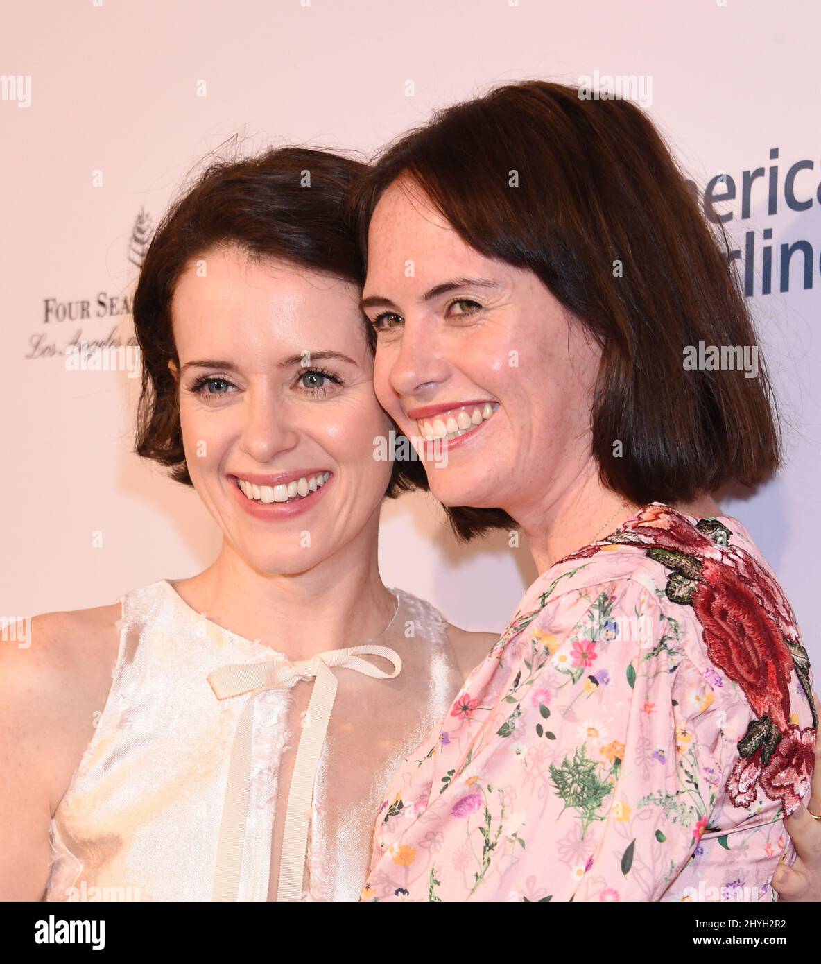 Claire Foy and Gemma Foy arrives at the BAFTA Los Angeles Tea Party ...